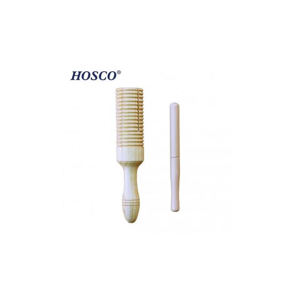 HOSCO(ホスコ)　パーカッション  トーンブロック　ギロ付　19cm  HP-TBG19 気の合う仲間が集まって気軽に音楽を楽しむには、簡単に始められる楽器が必要です。HOSCOは厳選された仕入ソースから、手軽な楽器を紹介します。HP-...