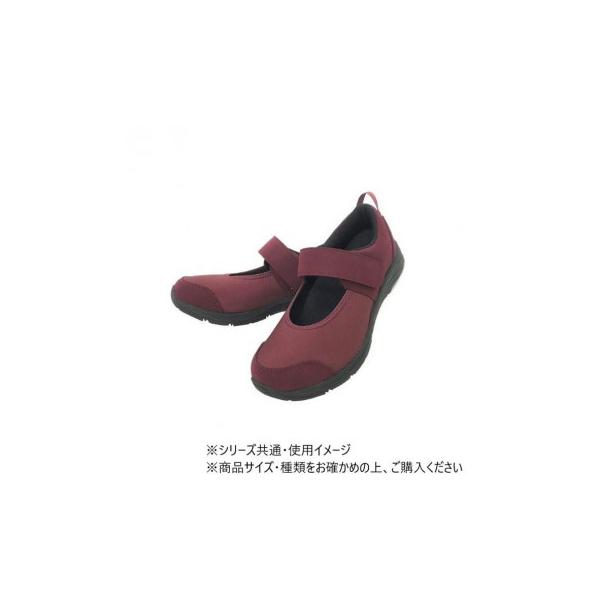 すたこらさんソフト　晴77　ワイン　24.0〜24.5cm 伸縮性のあるストレッチ素材で足にフィットします。大きな履き口で足入れラクラク。マジック式ベルトで容易に着脱が可能になっております。ベルトの長さが微調整できるので、足の状態に合わせて...