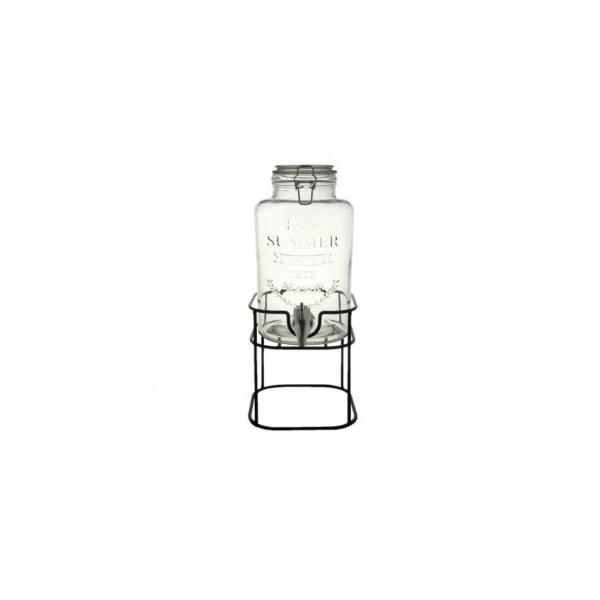 ドリンクサーバー(スタンド付) 3.0L 706696 家庭用ドリンクサーバーで梅酒や果実酒を漬けるのに最適です。中身が見えるガラスサーバーなのでカフェのようなおしゃれな雰囲気に。 生産国:中国 素材・材質:ソーダガラス 商品サイズ:155...