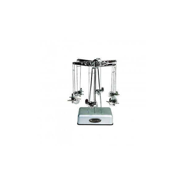 イシグロ　オルゴール 飛行塔 シルバー  12700 ネジを巻くと飛行塔が回転し、素敵なオルゴールの音色が聞こえてきます。就寝前のリラックスタイムにピッタリな商品です。 生産国:台湾 素材・材質:プラスチック・スチ-ル 商品サイズ:W220...