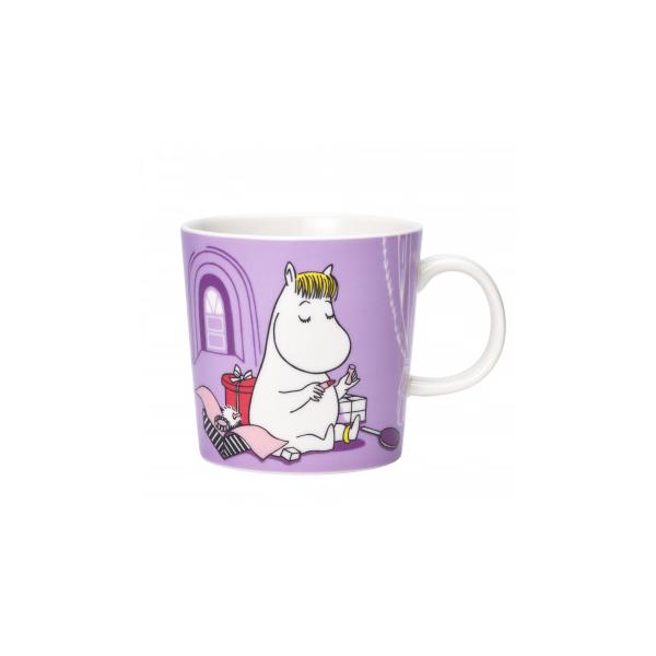 （A） Moomin ムーミン クラシック マグ 0.3L スノークのおじょうさん 1052343 メインのイラストは、口紅をつけようとしたものの、どのあたりに塗れば良いのか分からない様子のスノークのおじょうさん。また、人生で初めてビキニを...