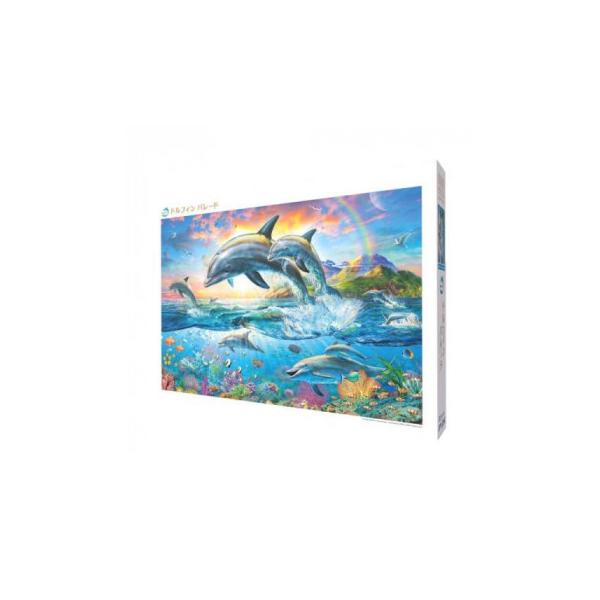 ジグソーパズル　マリンアート　ドルフィンパレード　1000ピース　1000-894 鮮やかなサンゴの海を、楽しそうに泳ぐイルカたち。 生産国:日本 商品サイズ:完成時:75×50cm 仕様:ピース数:1000ピース(C) 2023 Adri...