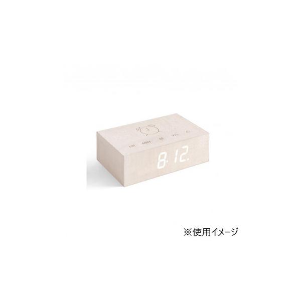 Gingko フリップクリッククロック ホワイトメープル GNK030005 音を鳴らすことで時刻を表示するアラーム&amp;スヌーズクロック。アラームが鳴っている間、本体をひっくり返すことで簡単にアラームを止めることがでます。 生産国:中...