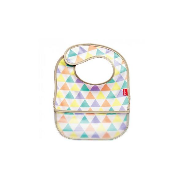 Pigeon(ピジョン)  P初めての離乳食エプロン フラッグ 412151 離乳食デビューにおすすめ!軽くてやわらかい、赤ちゃんが着けるのをイヤがらない離乳食エプロンです。おかゆやペースト状の野菜汁など、離乳食のドロドロ汚れも、かんたん洗...