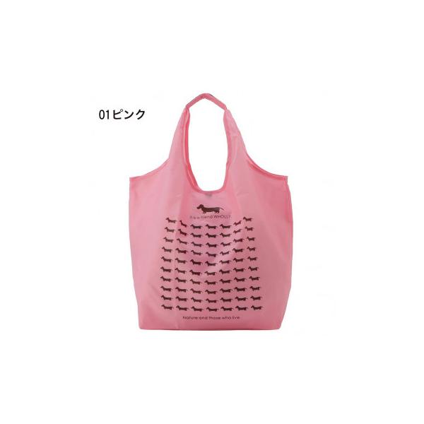 優美社　3L02-01　WHOLLY （ウォーリー） クリテエコバッグ大  ピンク お買い物や着替えの持ち運びに便利なエコバッグです。くるくる畳んでホックで留めれば、コンパクトになります。サイズは小さめなので、ちょっとした買い物時に活躍しま...