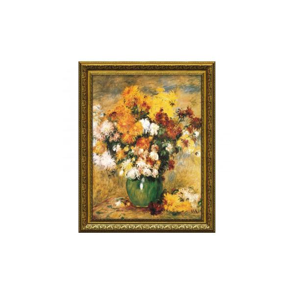 ミュージアムアートシリーズ ルノワール「菊の花束」 MW-14021 絵と額がセットになった商品です。 生産国:日本 素材・材質:樹脂フレーム 商品サイズ:外寸:W59×H74×D2.5cm 重量:約1.7kg 仕様:絵の表面を特殊ゲル加工...