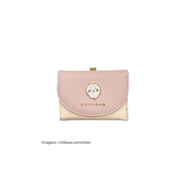 ちいかわ 口金財布 ピンク(ちいかわ) CHI3-2 つやつやでかわいいメタルがポイントのお財布です。内側生地にはなかよしトリオのプリントが入っています。 生産国:中国 素材・材質:合成皮革 商品サイズ:W106×H77×D30mm 重量:...