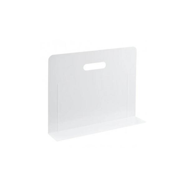 LIHIT LAB.(リヒトラブ)　ブックエンド　スーパーワイドタイプ(マグネット付)　白　A-7353-0 倉庫の備品整理に。キャビネットの書類やファイル整理に。底部にはマグネットシート付き。 生産国:中国 素材・材質:スチール 商品サイ...