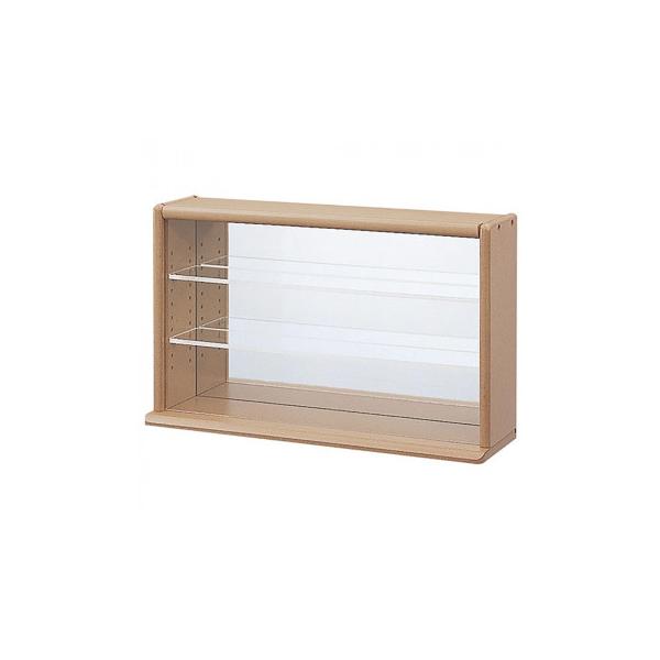 ナカバヤシ　コレクションケース　ミニ/ブラウン　CCM-N002S 透明アクリル棚板を採用した、木製ミニのワイドタイプコレクションケースです。 生産国:中国 素材・材質:本体:MDF、棚板・扉面:アクリル、背面板:MDF・ガラス(鏡面仕上げ...