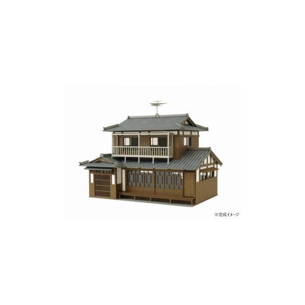 みにちゅあーとキット 情景シリーズ S=1/87・80 民家-3 MK05-28 入母屋造りの民家のキットです。板張りの壁、開放感のある大きな建具やベランダ。何と言ってもアンテナがいい感じ。 生産国:日本 商品サイズ:W108×D73×H8...