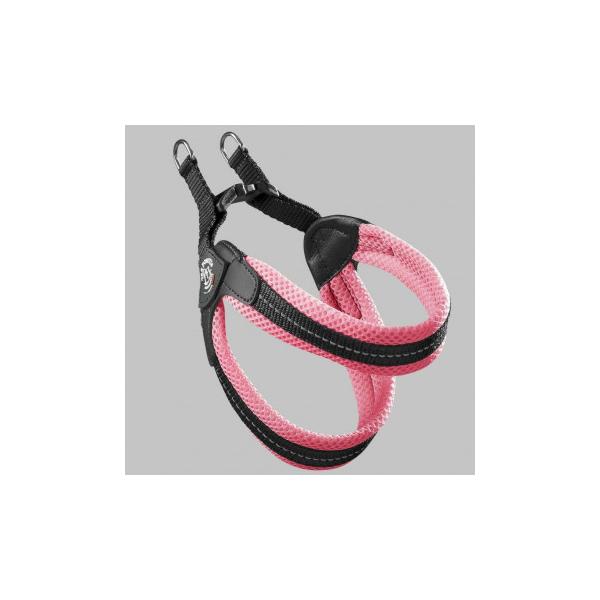 （ペット） TRE PONTI フィッビア　ソフトメッシュ ピンク 2号 LTP113 小型犬用に設計されたハーネスです。背中のバックルは簡単に着脱可能で、毎日の散歩やドッグラン、アジリティーなどの運動をする際に動きを妨げないシンプルな設計...