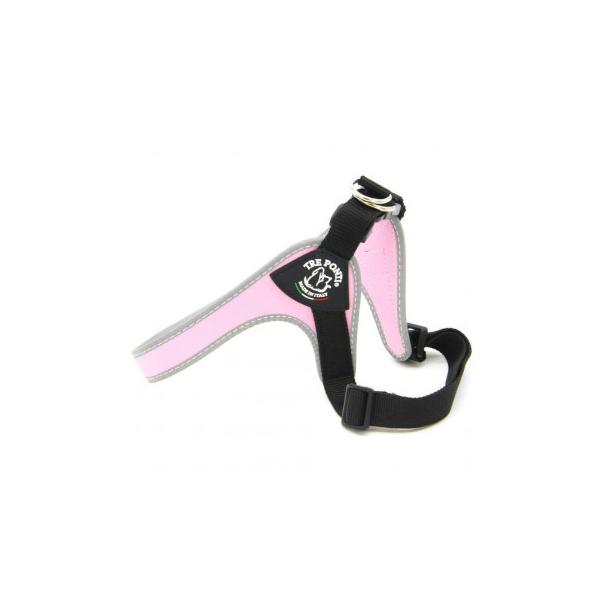 （ペット） TRE PONTI フィッビア　アジャスタブルタイプ　リフレクティブ ピンク 1.5号 LTP120 犬種の体型に合わせて胴回り部分の調節が可能なハーネスです。背中のバックルは簡単に着脱可能で、毎日の散歩やドッグラン、アジリティ...