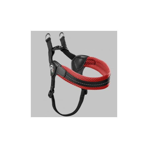 （ペット） TRE PONTI フィッビア　アジャスタブルタイプ　ソフトメッシュ レッド 2号 LTP123 犬種の体型に合わせて胴回り部分の調節が可能なハーネスです。背中のバックルは簡単に着脱可能で、毎日の散歩やドッグラン、アジリティーな...