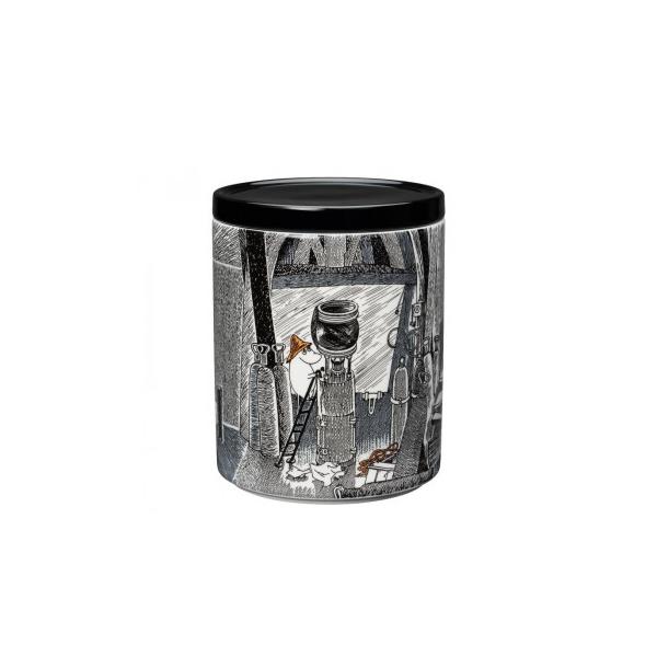 （A） Moomin ムーミン トゥルートゥーイッツオリジン 蓋付ジャー 1.2L 1024603 蓋付ジャー 1.2Lには、階段を上り灯台のあかりを灯すムーミン、その裏面には、日の出を背景にベッドの中で物思いにふけるムーミンママの姿が描か...