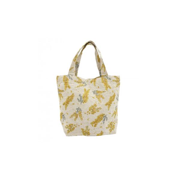 フレンズヒル バッグM ジャカードミモザ アイボリー WS-106-72 鮮やかなデザインのバッグです。お出かけのお供に。 生産国:インド 素材・材質:本体:綿65%、ポリエステル35%裏地:綿100% 商品サイズ:25×31.5cm 仕様...