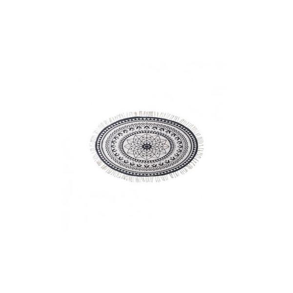 東谷 ラグ 120×70cm ホワイト TTR-134 イラストや模様を、モノトーンで表現したラグ。オシャレで気分が明るくなるアイテムです。手軽にお部屋の印象を変えられるラグとクッションで、模様替えを楽しみましょう。 生産国:インド 素材・...