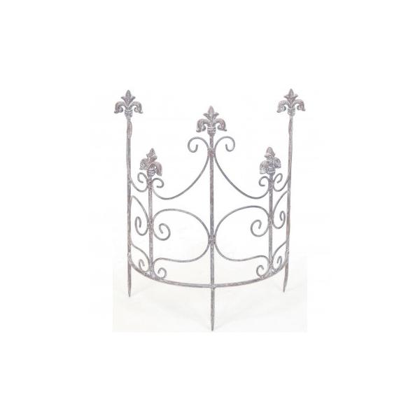 MURATAYA フラワーアーチフェンスS 6193 アンティークなデザインがおしゃれなフラワーアーチフェンスです。 生産国:中国 素材・材質:アイアン 商品サイズ:巾26×奥12×高30.5cm、差込部分:6cm アンティークなアーチフェ...