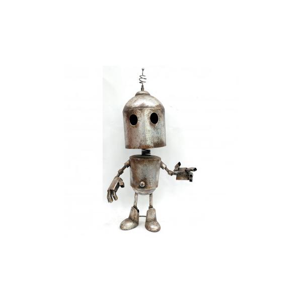 MURATAYA メタルロボベベット 4501 ユニークなデザインの、ブリキ素材のオブジェ。 生産国:中国 素材・材質:ブリキ 商品サイズ:巾39×奥32×高74cm ブリキ素材のオブジェ キーワード【DIY 工具 庭 ガーデニング オーナ...