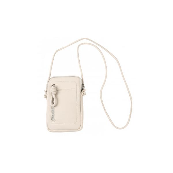 DAICO Pisoraro(ピソラロ) ROPE エコバック付スマホポシェット アイボリー PR202 必要な物が沢山はいるお洒落なスマホポシェット。POPカラー可愛く自分の為やプレゼントとしても喜ばれるアイテム。ちょっとした買い物・プラ...