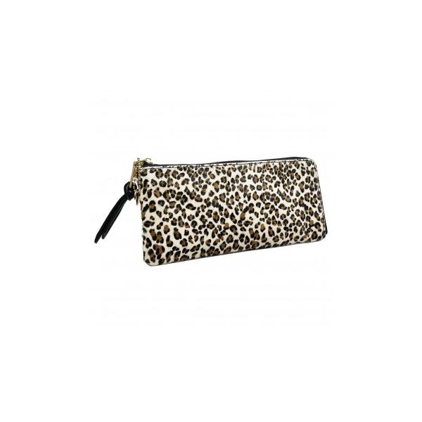 DAICO Pisoraro(ピソラロ) ハラコ 薄マチロングウォレット LEOPARD-WH PR240 スリムな薄マチロングウォレットです。 生産国:中国 素材・材質:牛革、PU ロングウォレット キーワード【ファッション レディースフ...