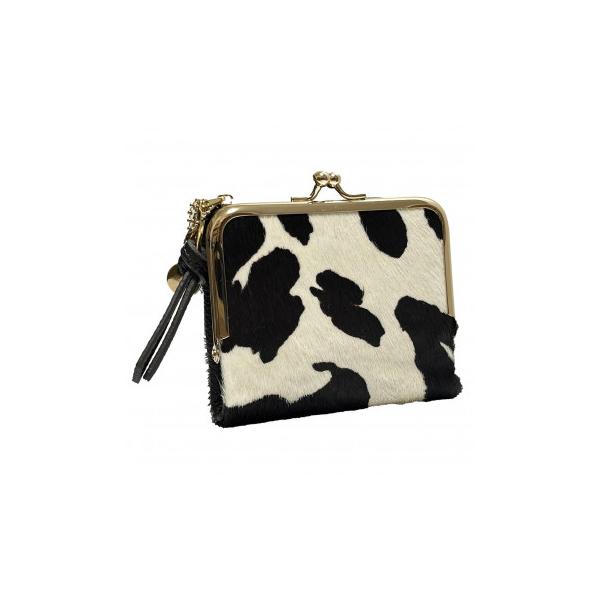 DAICO Pisoraro(ピソラロ) ハラコ がま口二つ折りミニウォレット HOLSTEIN PR241 がま口のミニウォレットです。 生産国:中国 素材・材質:牛革、PU ミニウォレット キーワード【ファッション レディースファッショ...