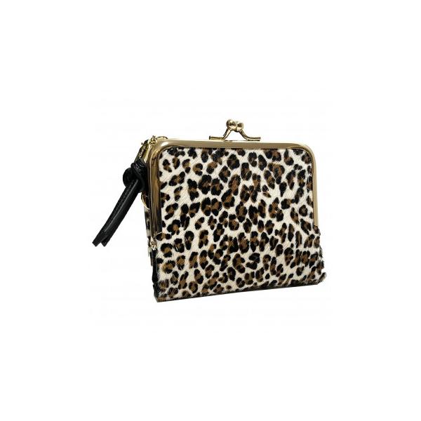 DAICO Pisoraro(ピソラロ) ハラコ がま口二つ折りミニウォレット LEOPARD-WH PR241 がま口のミニウォレットです。 生産国:中国 素材・材質:牛革、PU ミニウォレット キーワード【ファッション レディースファッ...