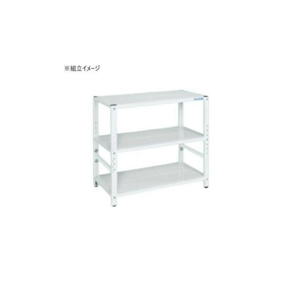 サカエ ラック高さ調整タイプ 1000×550×900mm パールホワイト 3段タイプ TSTN2-1090W サイドフレームは溶接一体構造の為、非常に堅牢です。 生産国:日本 商品サイズ:外寸:W1000×D550×H900~1000mm...