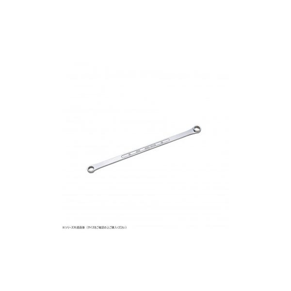 KTC 超ロングストレートめがねレンチ M160-17×19 大きなトルクがかけやすい超ロングストレートタイプです。狭く奥まった個所での作業も容易です。めがね部は片面オフセット形状で、平らな面や座ぐりが周りにあるボルト・ナットにも使用できま...