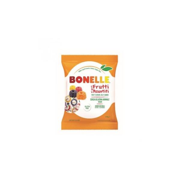 BONELLE(ボネッレ) フルーツジェリーアソート 150g×18個セット 00106100 オレンジ、レモン、ストロベリー、ブラックベリーフレーバーのジェリーをアソートしました。 生産国:イタリア 商品サイズ:単品:165×220×30...