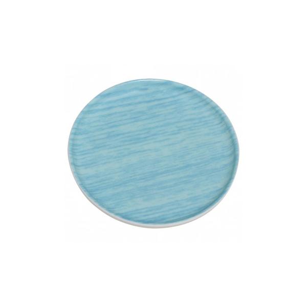 HonuHonu(ホヌホヌ) 木目調布張り加工コースター ブルー DY0104 木目プリント布地を使用した布貼りトレイです。スタッキングできるのですっきり収納できます。 生産国:日本 素材・材質:不飽和ポリエステル樹脂 商品サイズ:直径10...