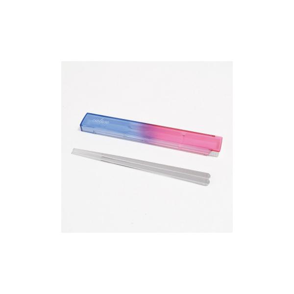 BILANC(ビランク) cielpre(シエルプレ) 箸＆ケース サックス/ピンク No.004 箸ケース本体の先端が折れ曲がるので、箸を取り出しやすくしまいやすい。小さなお子様でも簡単に取り扱うことができます。本体・フタは分離し、洗浄可...