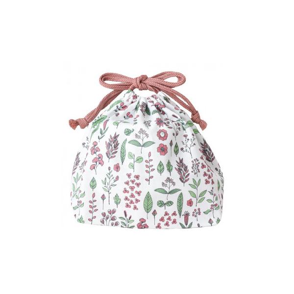 BILANC(ビランク) Hill and Fields ランチ巾着 ピンク No.106 同シリーズのランチボックスと箸ケースが入るサイズです。 生産国:日本 素材・材質:本体:綿100%ヒモ:アクリル100% 商品サイズ:約250×18...