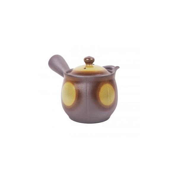 A-7077 急須 2.0号未来形黄 萬古焼 丸みのあるフォルムとスタイリッシュなデザインが特徴の急須です。網の目が細かいため、深蒸し茶のような細かい茶葉にもよく合います。 生産国:日本 素材・材質:陶器 商品サイズ:φ10.5×17×11...