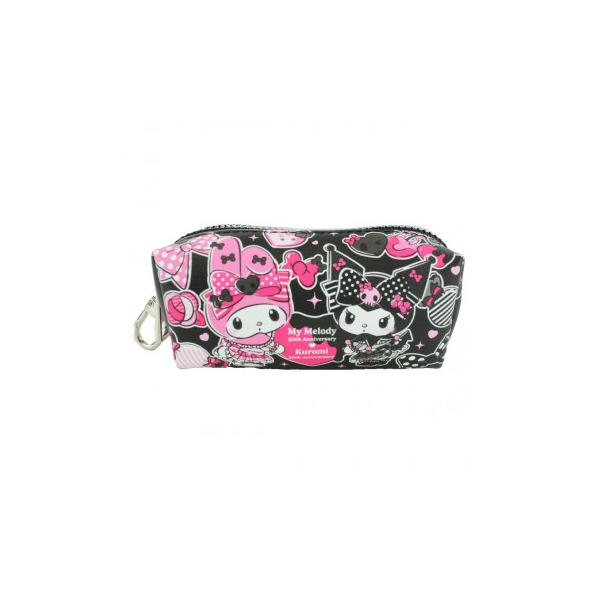 サンリオ　ダブルポケットキーケース　マイメロディ＆クロミ50th　332 安心のダブルジッパーです。便利なカラビナ付きで使いやすいです。 生産国:中国 素材・材質:合皮 商品サイズ:4.5×10×4.5cm 仕様:ポケット2個、ポケット内チ...