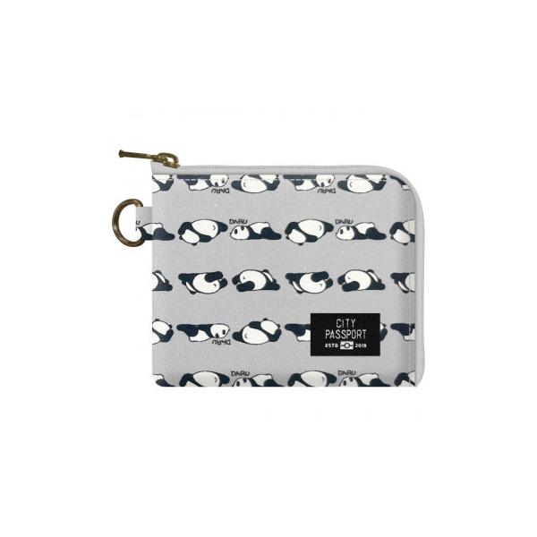 スイッチスタンス CITYPASSPORT パスケース Daru Panda ダルパンダ グレー 7124GY 「ハード」「ポップ」バラエティに富んだ、メンズラインナップ。窓枠ポケット付きのコンパクトなパスケース。小銭、お札、カード、鍵など...