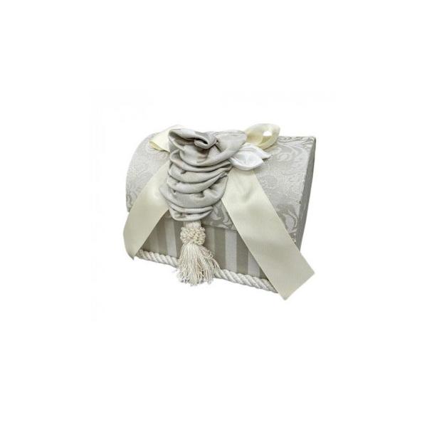 ジェニファーテイラー ハルノグレー トランクBOX Haruno-GR 32798BX ダマスク模様とストライプのコンビネーションは、洗練された上質感が漂います。中も生地貼りです。 生産国:中国 素材・材質:布:ポリエステル100%芯材:厚...