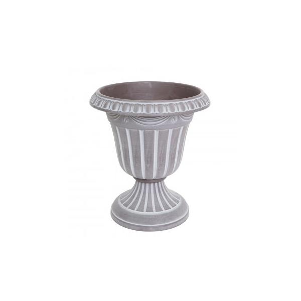 村田屋産業 ローマプラポット L Mocha brown 3657 生花や観葉植物など素敵にディスプレイできます。 生産国:中国 素材・材質:プラスチック 商品サイズ:W33×H37.5cm、内寸:Φ27.5×H25.5cm アンティーク調...