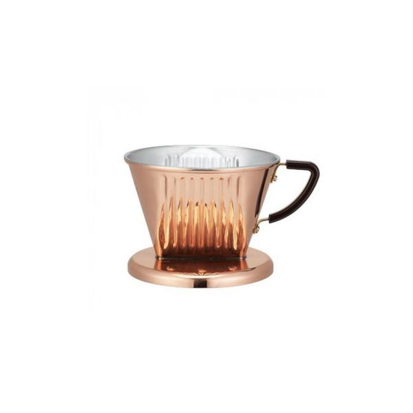 kalita(カリタ) Cu 102 銅製 コーヒードリッパー 5153 カリタのドリッパーは3つ穴、雑味がでる前に、美味しさだけをドリップするのが特徴です。 生産国:日本 素材・材質:ステンレス 商品サイズ:106×133×85mm 重量...