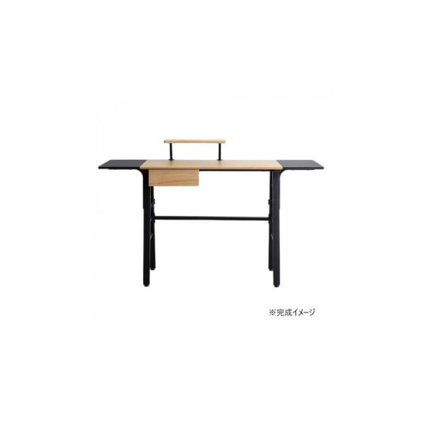 東馬(TOHMA) DAY(デイ) デスク NA ナチュラル 54077810 置く場所や用途に合わせてカスタム出来る機能性デスク。高さ調整出来る両サイドの可動テーブルでスペースをより有効に活用できます。木目とブラックスチールの組み合わせが...