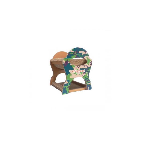 カリカリーナ　casa カーサ　カモフラージュ　 スタンダード カリカリーナcasaは、ベッドにも、爪とぎにもなるすぐれもの。ゆったり目に設計されているので、3~4kgの猫ちゃんなら上段と下段に2匹ずつ寝ることができます。多頭飼いの猫ちゃん...