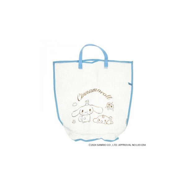 ゾーウィー サンリオ シナモロール メッシュバスケット 7162 ランドリーバッグやおもちゃ入れにぴったりです。底面以外がメッシュ素材なので通気性用も良く、それでいて置いていても水濡れしないのがポイントです。 生産国:中国 素材・材質:ポリ...