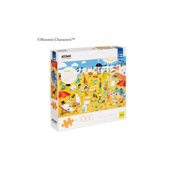 MOOMIN ムーミン ジグソーパズル 1000ピース At the Riviera Beach MNX150081 太陽がまぶしいフランス・リヴィエラの海辺に、ムーミンたちがやってきました。にぎやかな地中海の風景の中、それぞれがビーチでの...