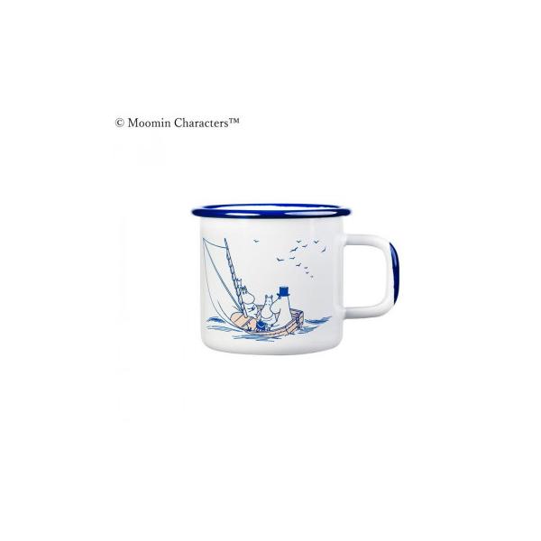 MOOMIN ムーミン マグ セイラーズホワイト MRA060326 1974年にガラス製造メーカーとして創業したmuurla社製のホウロウマグ。とても使いやすい大きさのマグカップで、軽く使いやすいのが特長。窓付きのギフトボックスに入ってい...