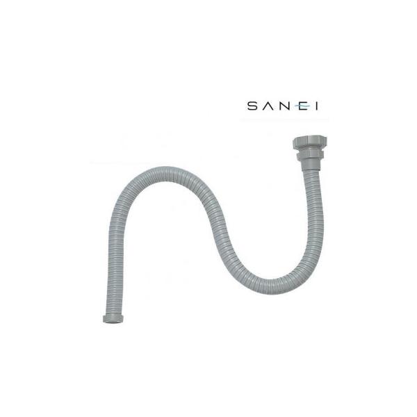 三栄水栓　SANEI　流し排水栓ホース(取付径46・59mm兼用) 1m　PH62A-860S-1 台所流し台の取替用排水ホースです。流し排水栓のネジ部(呼び40)とアダプター使用でBL仕様流し台の排水栓ネジ部(呼び50)に適合。 生産国:...