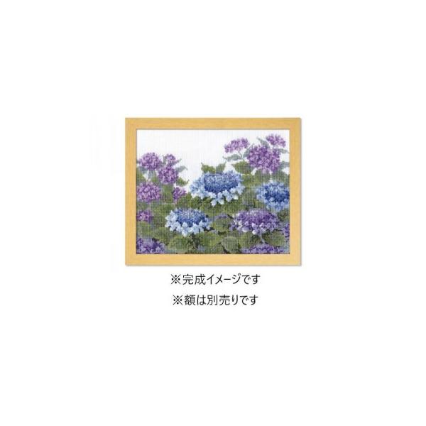 オリムパス　オノエ・メグミ　ししゅうキット　愛すべき花たち　紫陽花　7451 オノエ・メグミししゅうキットシリーズ。美しく咲く花たちを表情豊かに表現。技法はクロスステッチです。 生産国:日本 素材・材質:布、ししゅう糸:綿100%クロス針:...