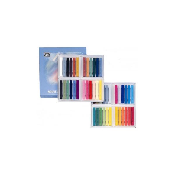 NOUVEL　CARRE　PASTEL　ヌーベルカレーパステル　48色セット　NCT-48　486967 従来のコンテほど固い感じではなく、パステルのなめらかさやソフトでシックなタッチ・軽やかさを持っています。粒子の細かさ・のびの良さが特徴...