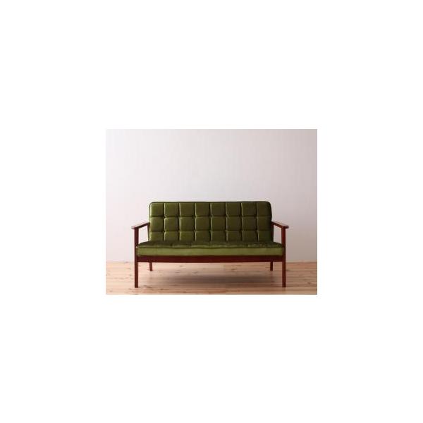 木肘　レトロソファ ソファ 2P 【ts100908】