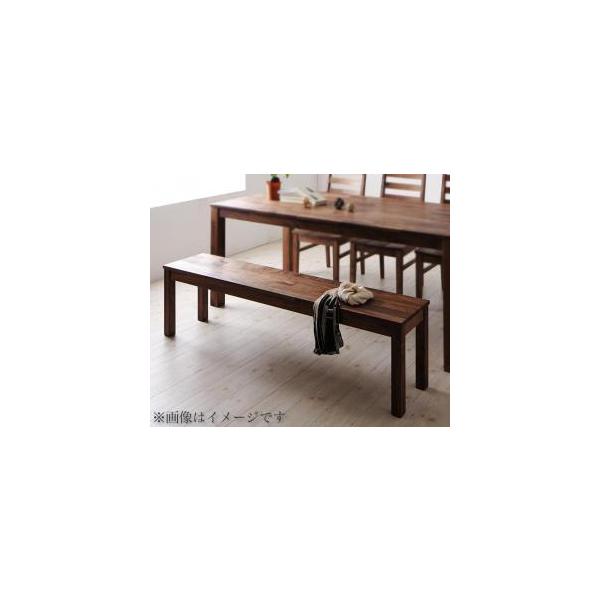 ベンチ ダイニング 総無垢材ワイドダイニングシリーズ ベンチ単品 ウォールナット 3P 【ts102925】