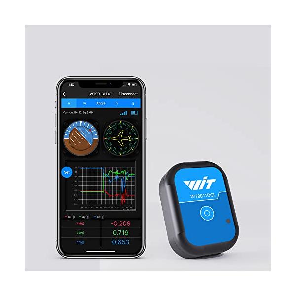 【ご購入後の当店からの連絡はご登録のメールアドレスに通知いたします。必ずご確認ください】【高性能】ソリッドステートデータ出力：3軸XYZ（ピッチロールヨー）加速度+ジャイロスコープ+角度+磁場、BLE範囲：90メートル以内（壁などの障害物な...