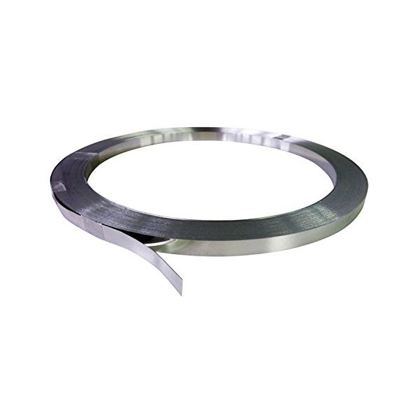 【ご購入後の当店からの連絡はご登録のメールアドレスに通知いたします。必ずご確認ください】厚さ:0.3mm長さ:50m幅:10mm引張り強度:1.4kN材質:SUS430